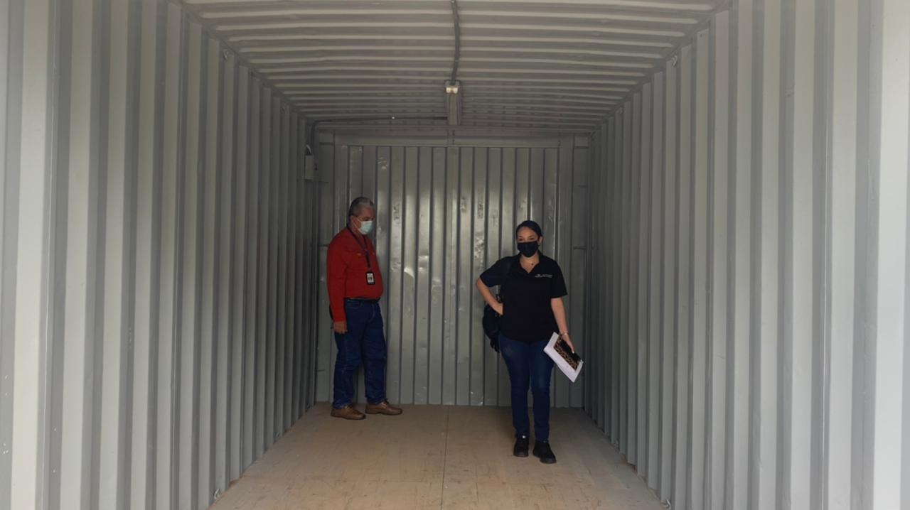 Módulo de Soná recibe contenedor