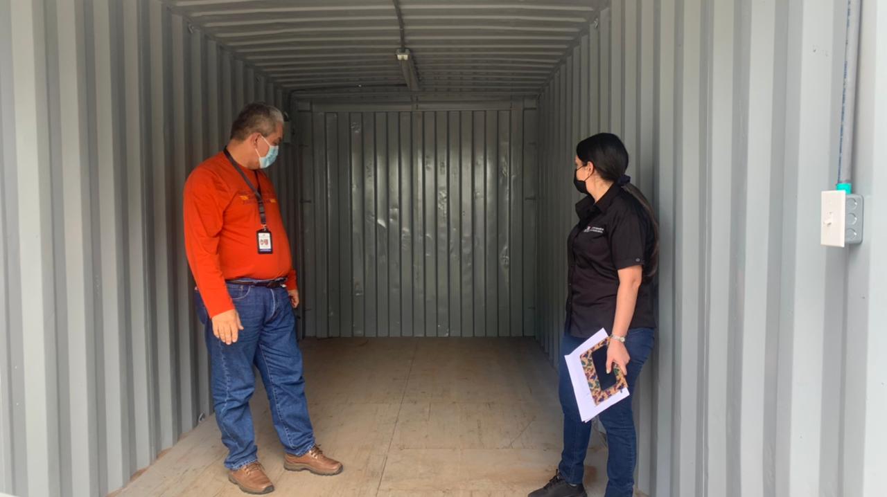 Módulo de Soná recibe contenedor